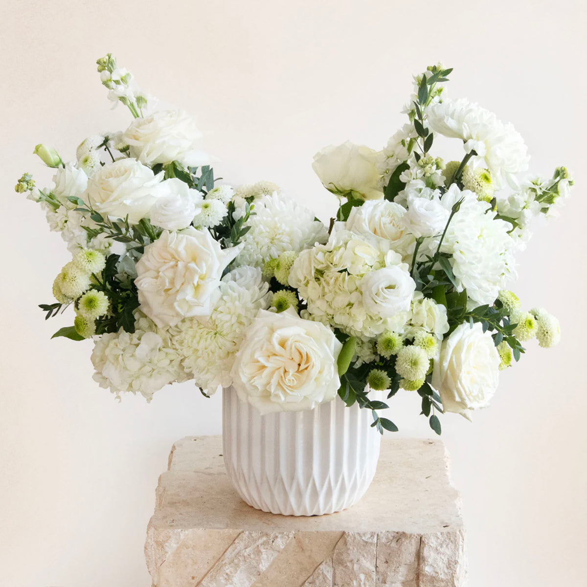 Pure Shores Vase Arrangement - Order Now - Designer Blooms USA